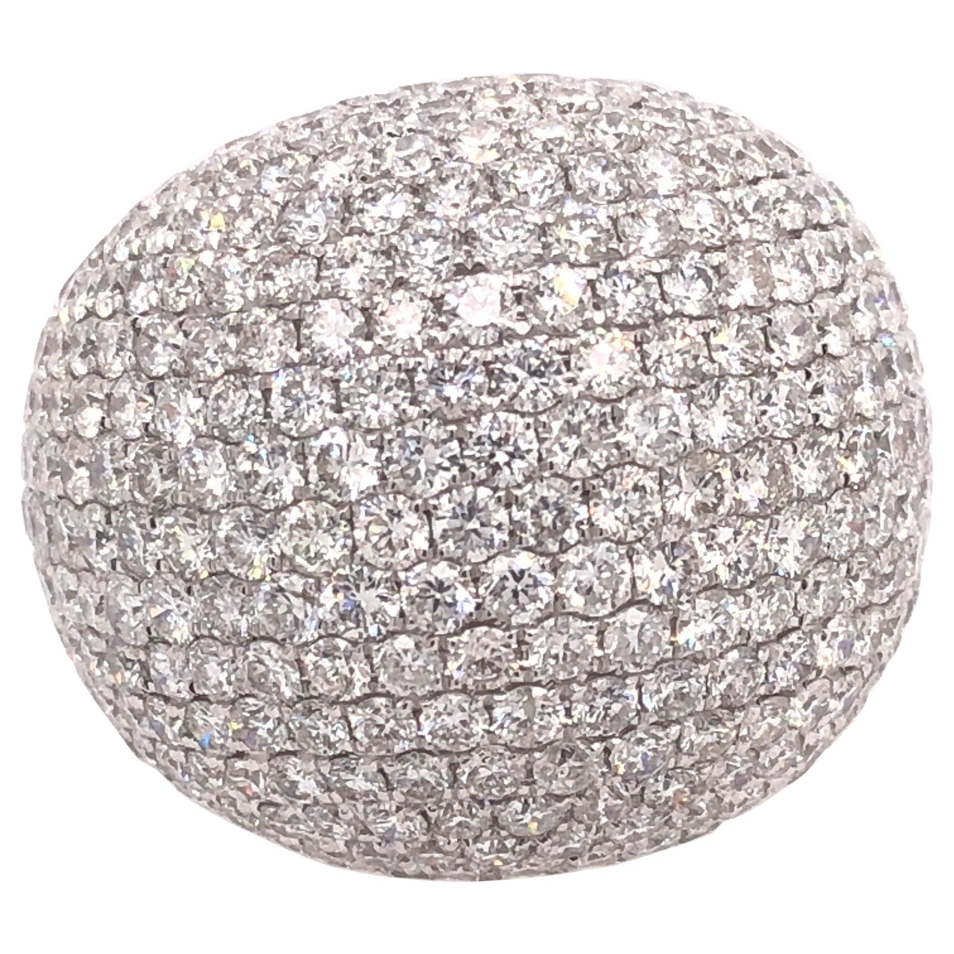 Diamond Pave Ring For Sale at 1stDibs | dome pave ring, pave ring ...