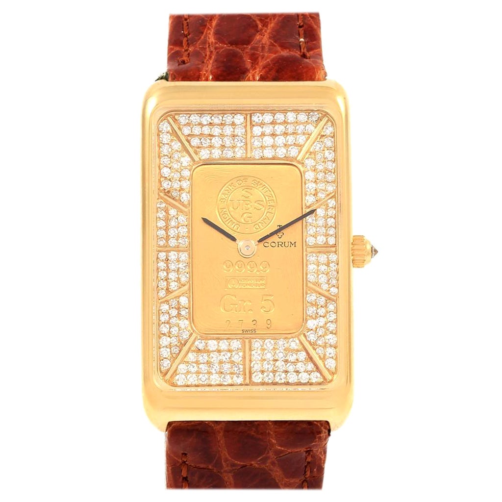 Corum Credit Suisse 10g. 999.9 Pure Gold and 18 Karat Yellow Gold ...