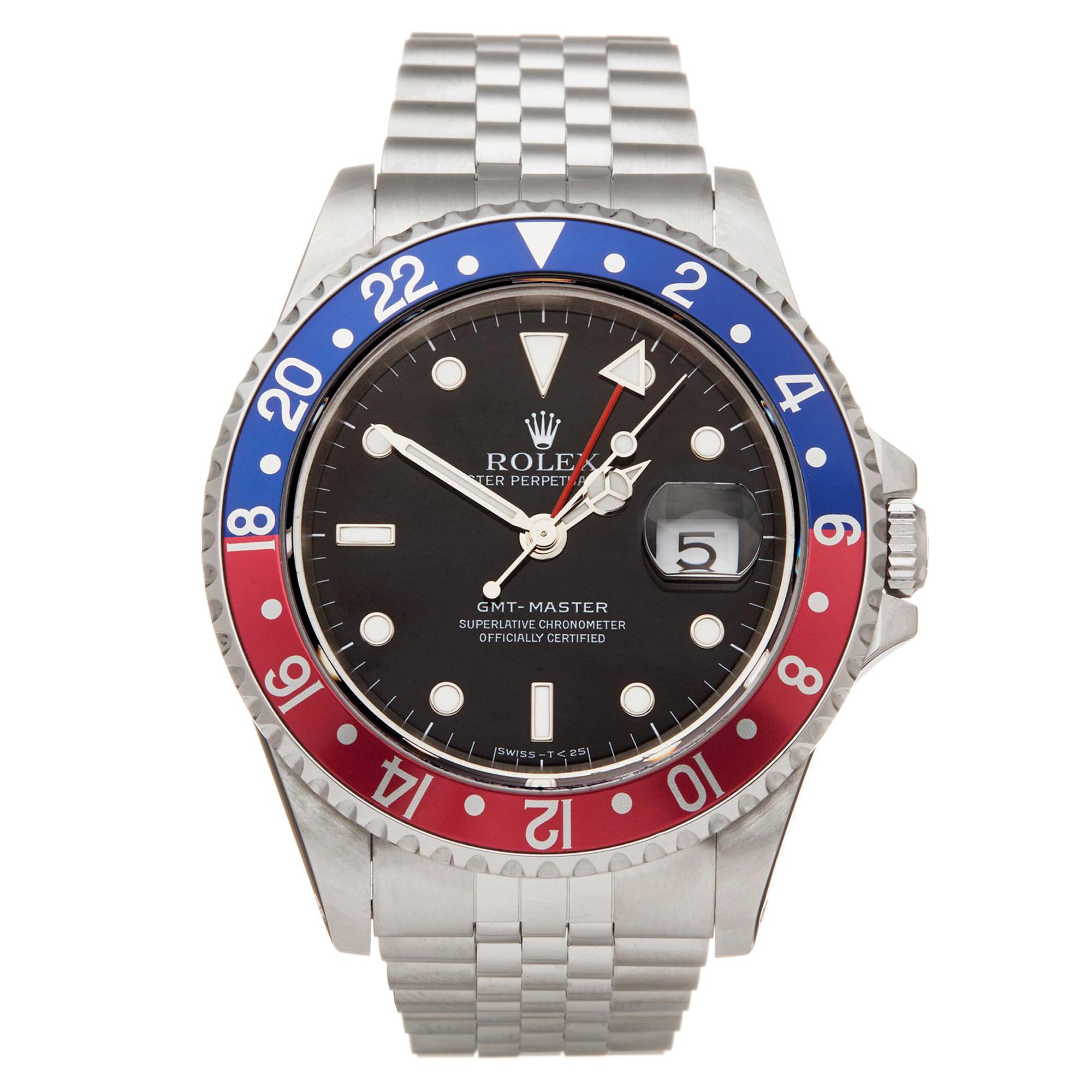 Rolex GMT Master Stainless Steel 16700 Wristwatch at 1stDibs
