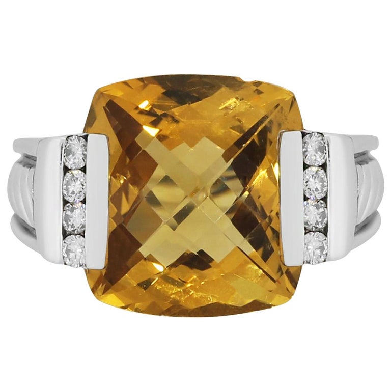 David Yurman Citrine and Diamond Ring at 1stDibs | david yurman citrine ...