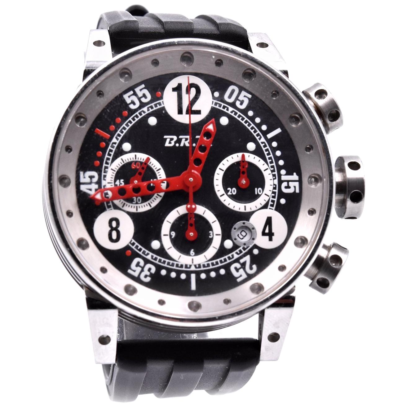 B.R.M Stainless Steel Chronograph Watch Ref. V12 at 1stDibs | brm ...