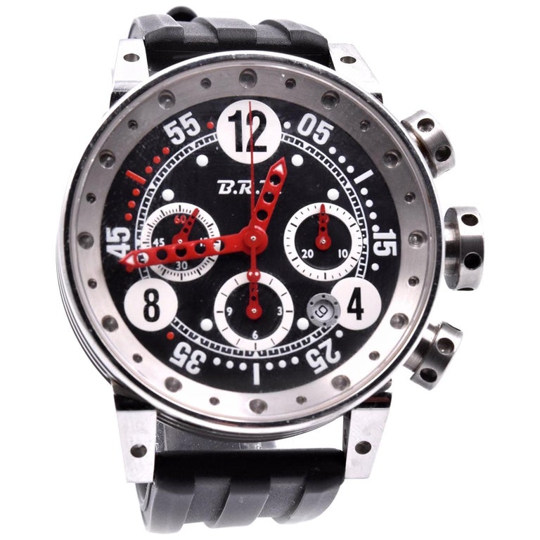 B.R.M Stainless Steel Chronograph Watch Ref. V12 at 1stDibs | brm ...