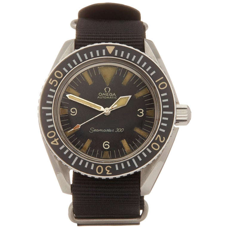 Omega Seamaster 300 Military Stainless Steel ST 165024 Wristwatch at ...