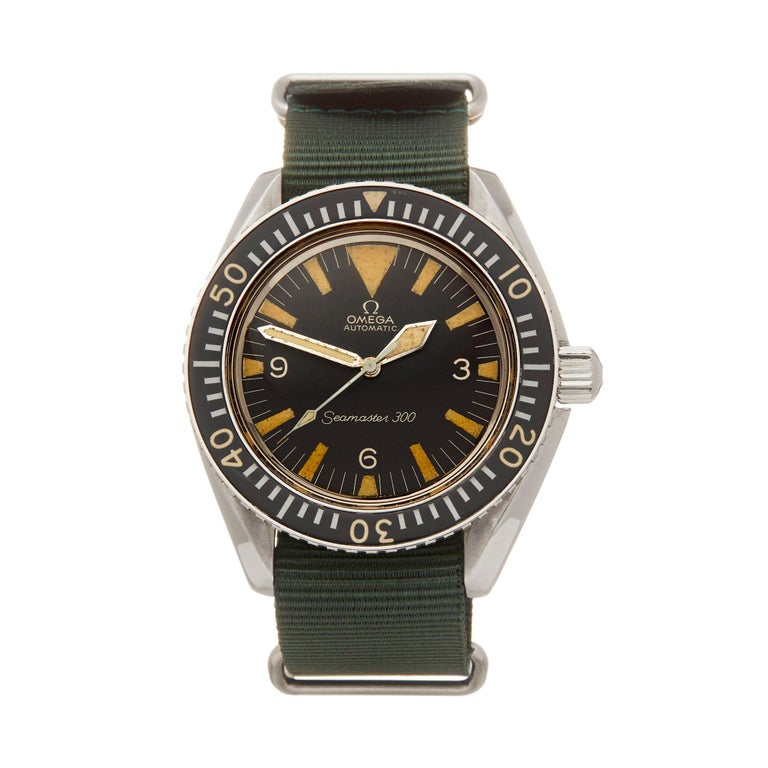 Omega Seamaster 300 Military Stainless Steel ST 165024 Wristwatch at ...