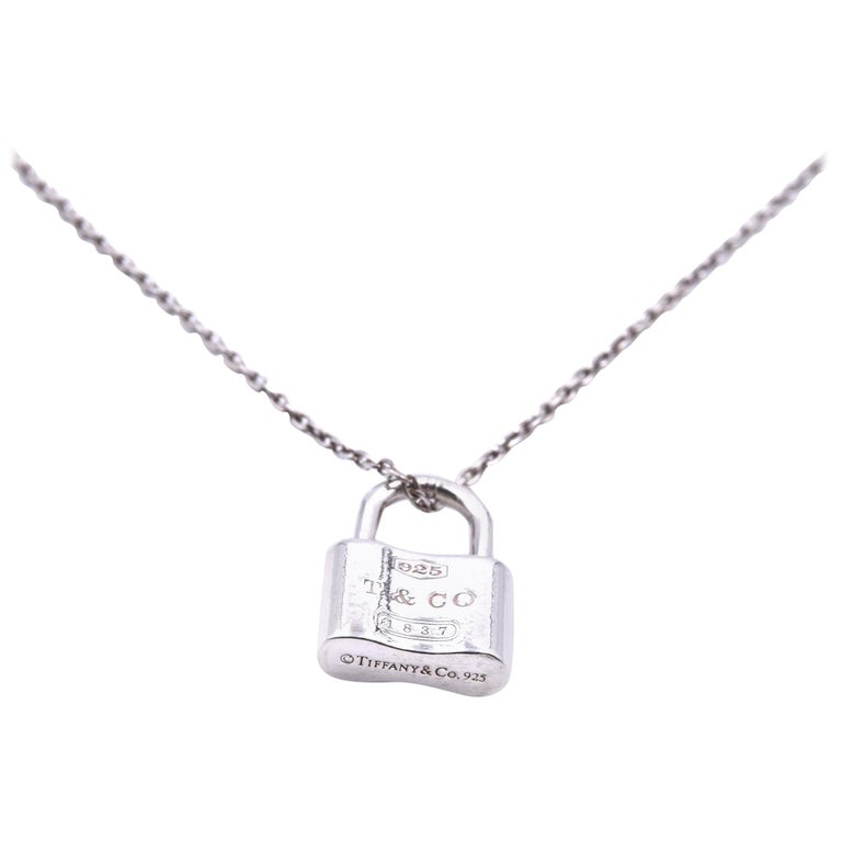 Tiffany and Co. Sterling Silver Padlock Necklace at 1stDibs | tiffany padlock necklace, tiffany ...