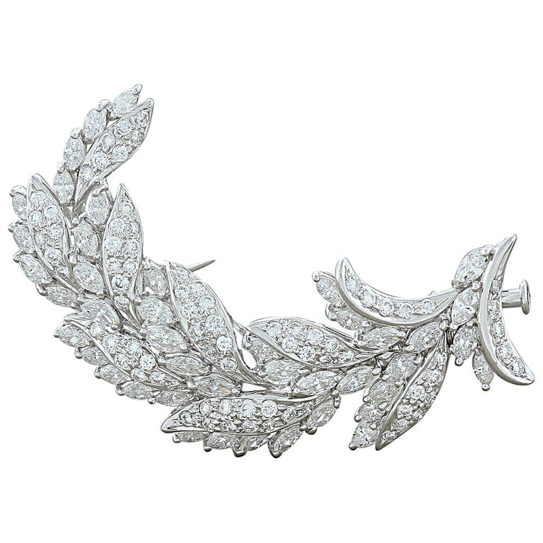 Diamond Gold Wheat Pin Brooch For Sale at 1stDibs | wheatpin