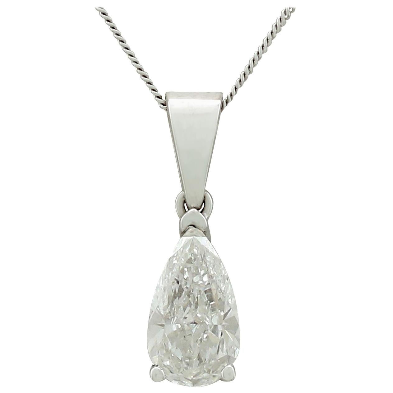 Contemporary Yellow Diamond, White Diamond, Pendant, 1.57 Carat, White ...