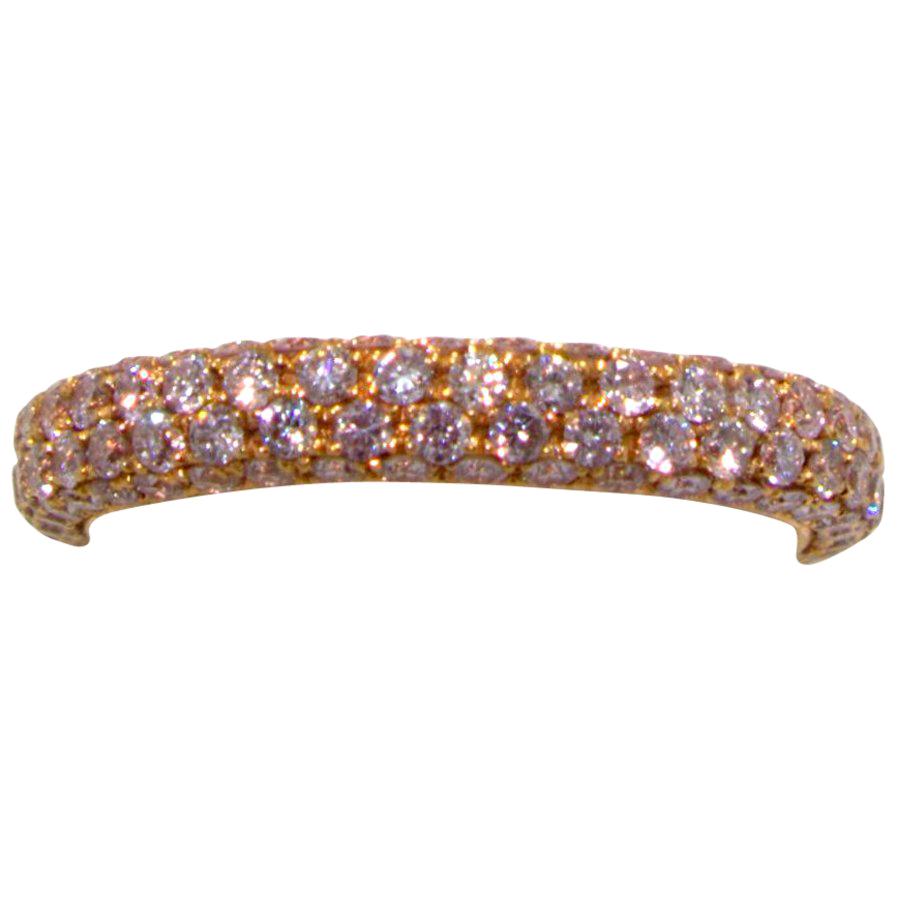 Fancy Pink Diamond Eternity Band Ring at 1stDibs