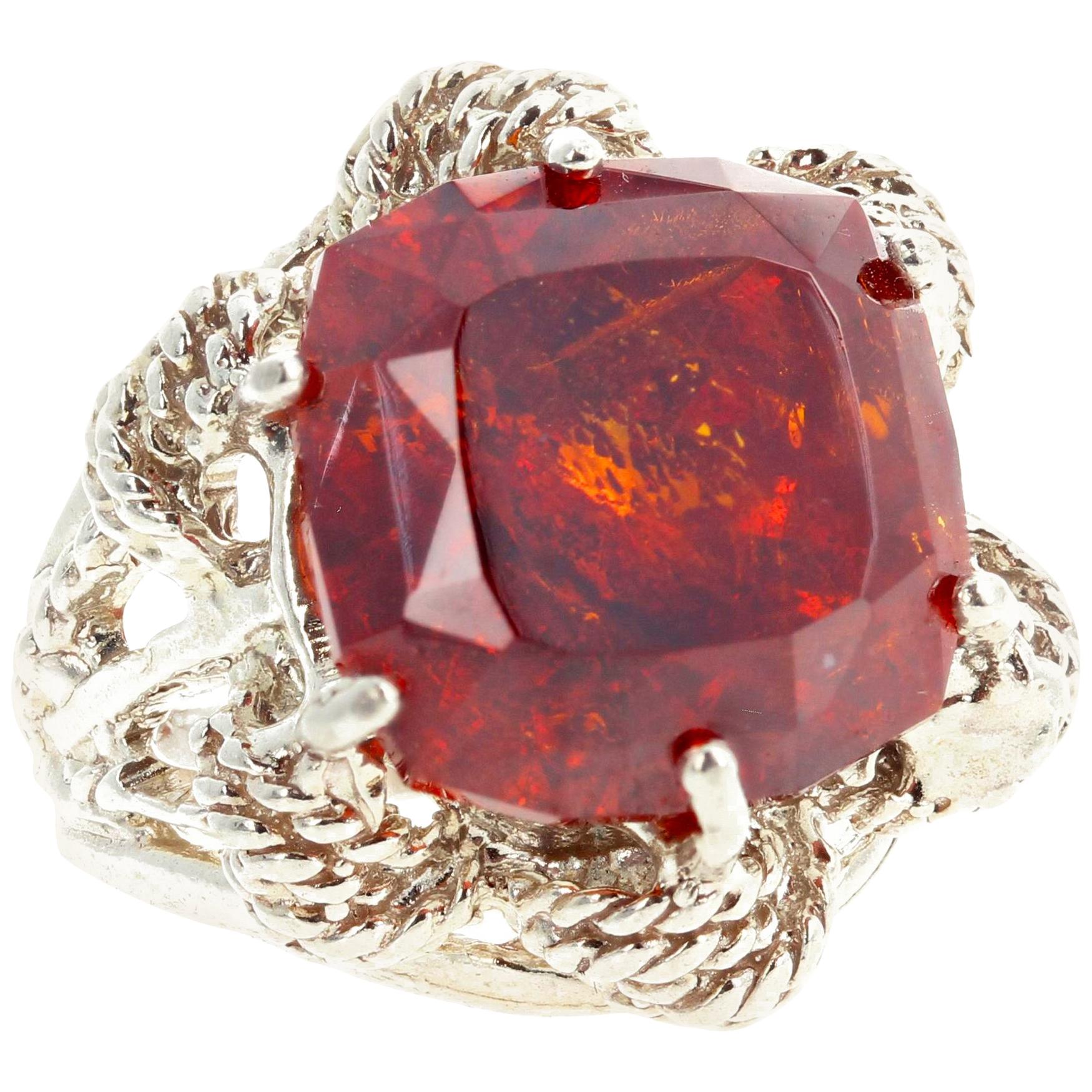 AJD Intensely Extremely Glittering VERY RARE 16.4 Carat Sphalerite Ring ...