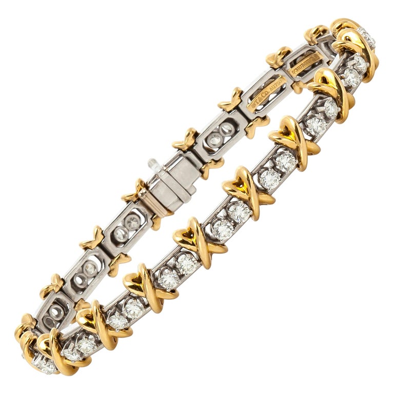 Tiffany and Co. Schlumberger Diamond Bracelet at 1stDibs