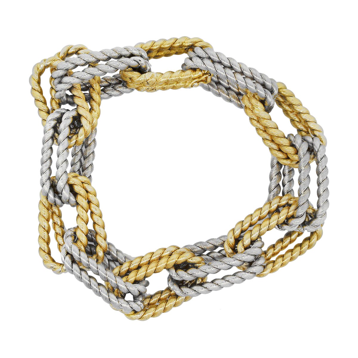 Double Link Cable Bracelet at 1stDibs