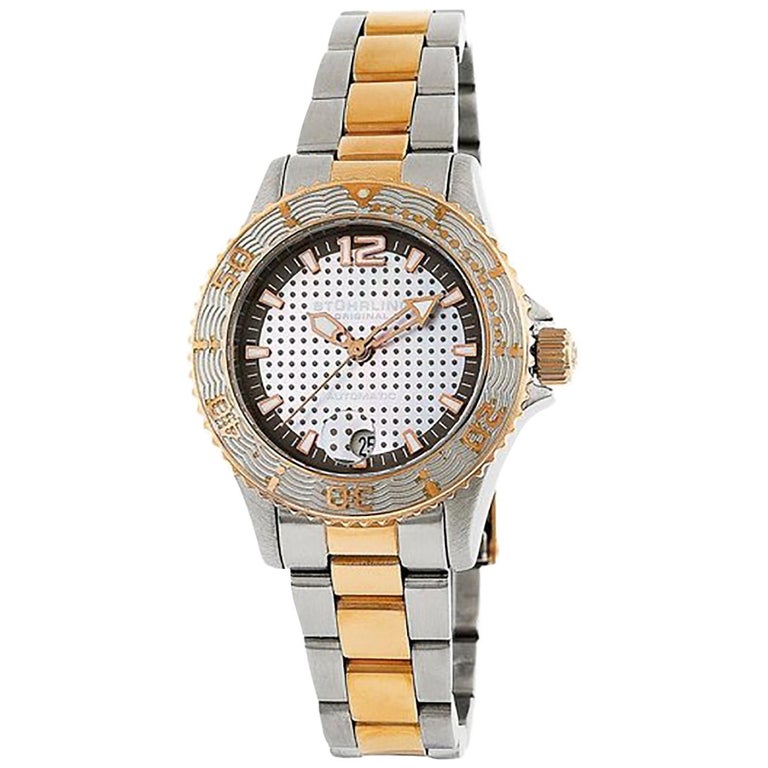 Stührling Silver Rose Gold Lady Regatta 162.1122463 Watch For Sale at ...
