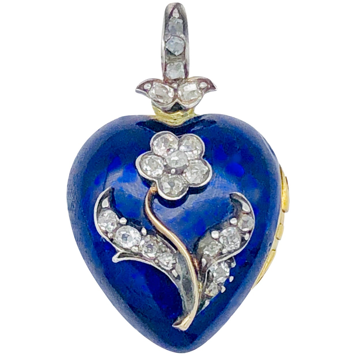 Diamond Heart Locket at 1stDibs