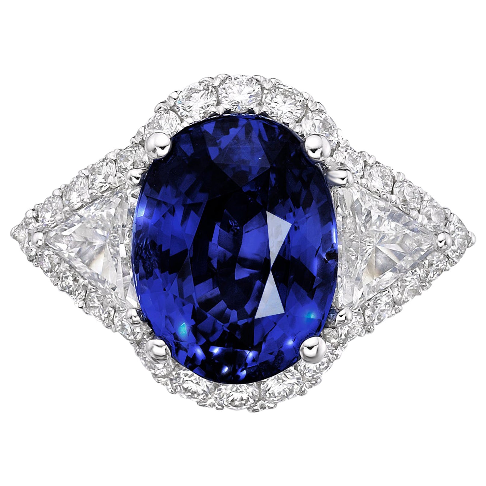 8.15 Carat Royal Blue Sapphire GRS Certified Unheated Diamond Ceylon ...