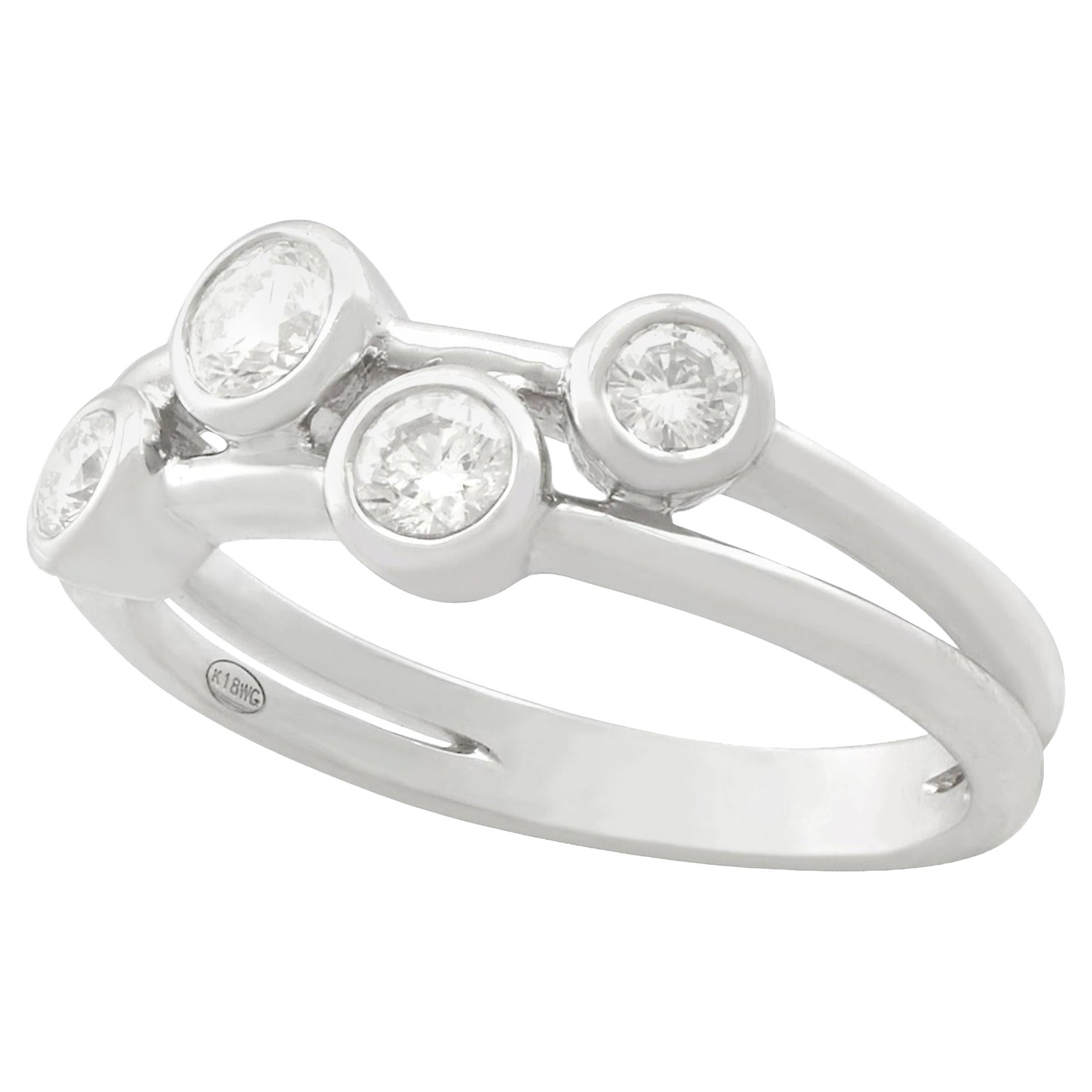 Diamond and White Gold Raindance Style Ring, Circa 2000 at 1stDibs ...
