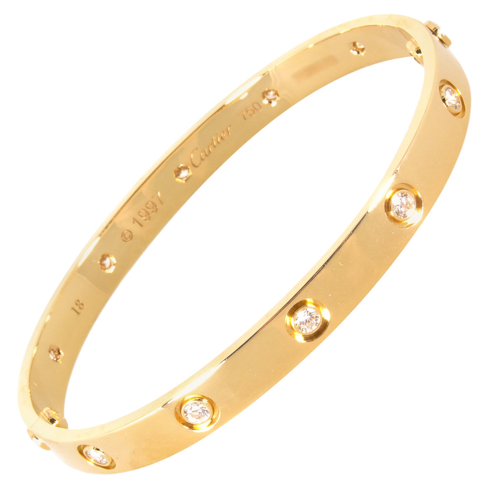 Cartier 'Love' Yellow Gold Bracelet, SM at 1stDibs Cartier 'Love' Yellow Gold Bracelet, SM at 1stDibs