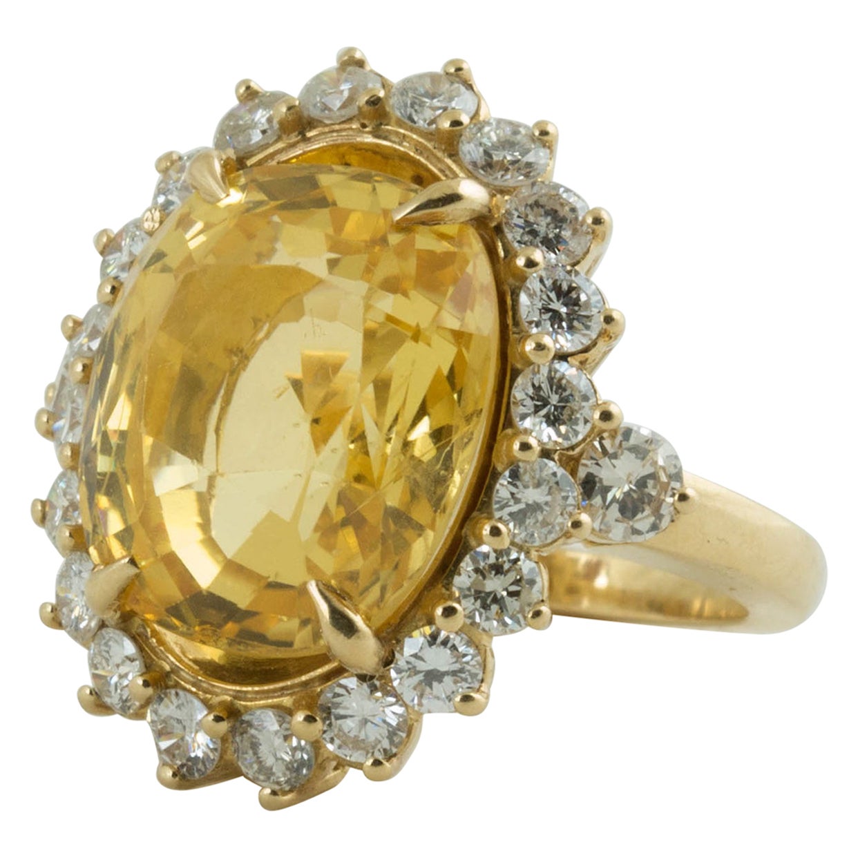 Natural Yellow Sapphire Diamond Platinum Ring at 1stDibs Natural Yellow Sapphire Diamond Platinum Ring at 1stDibs