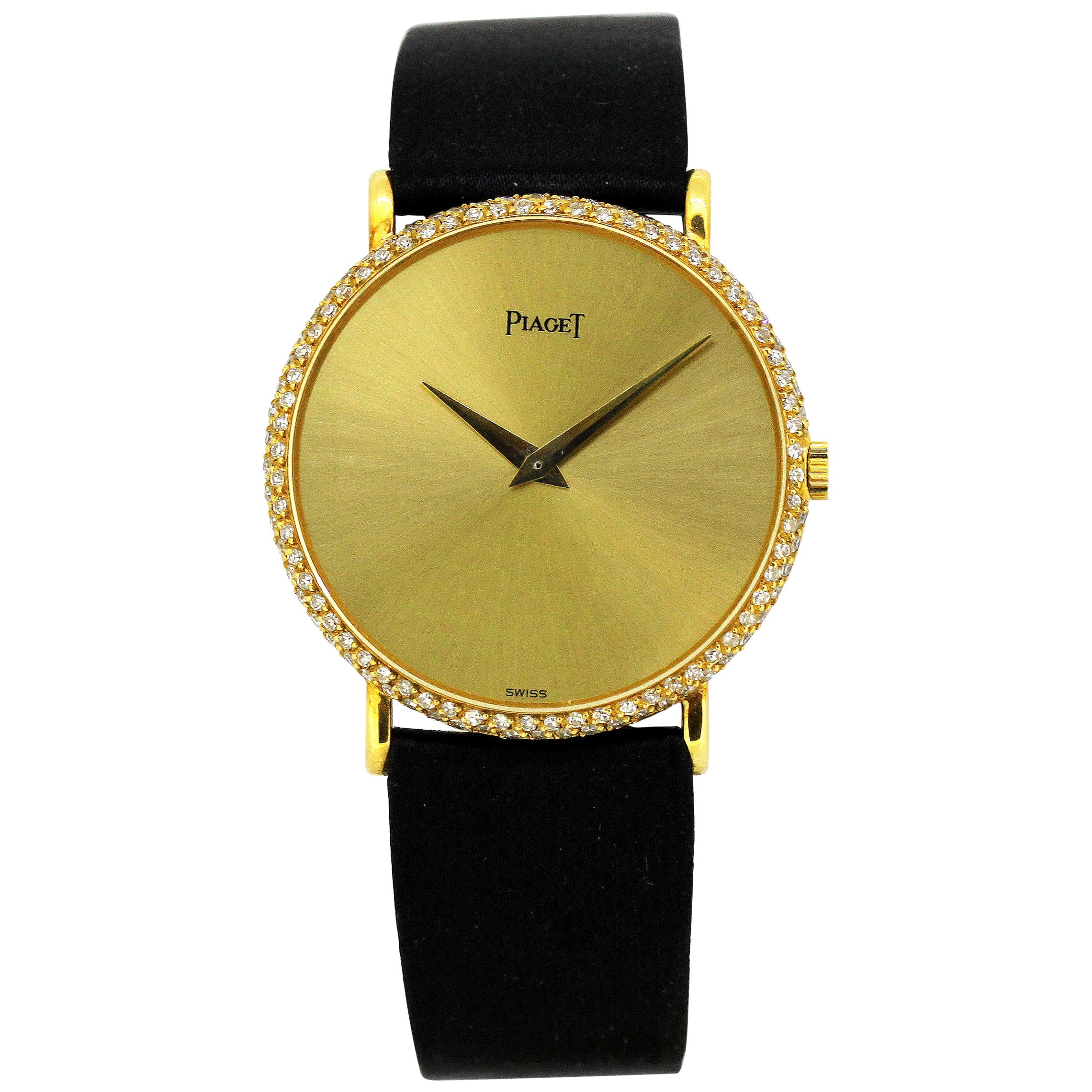 Piaget Diamond Gold Ladies Watch For Sale at 1stDibs