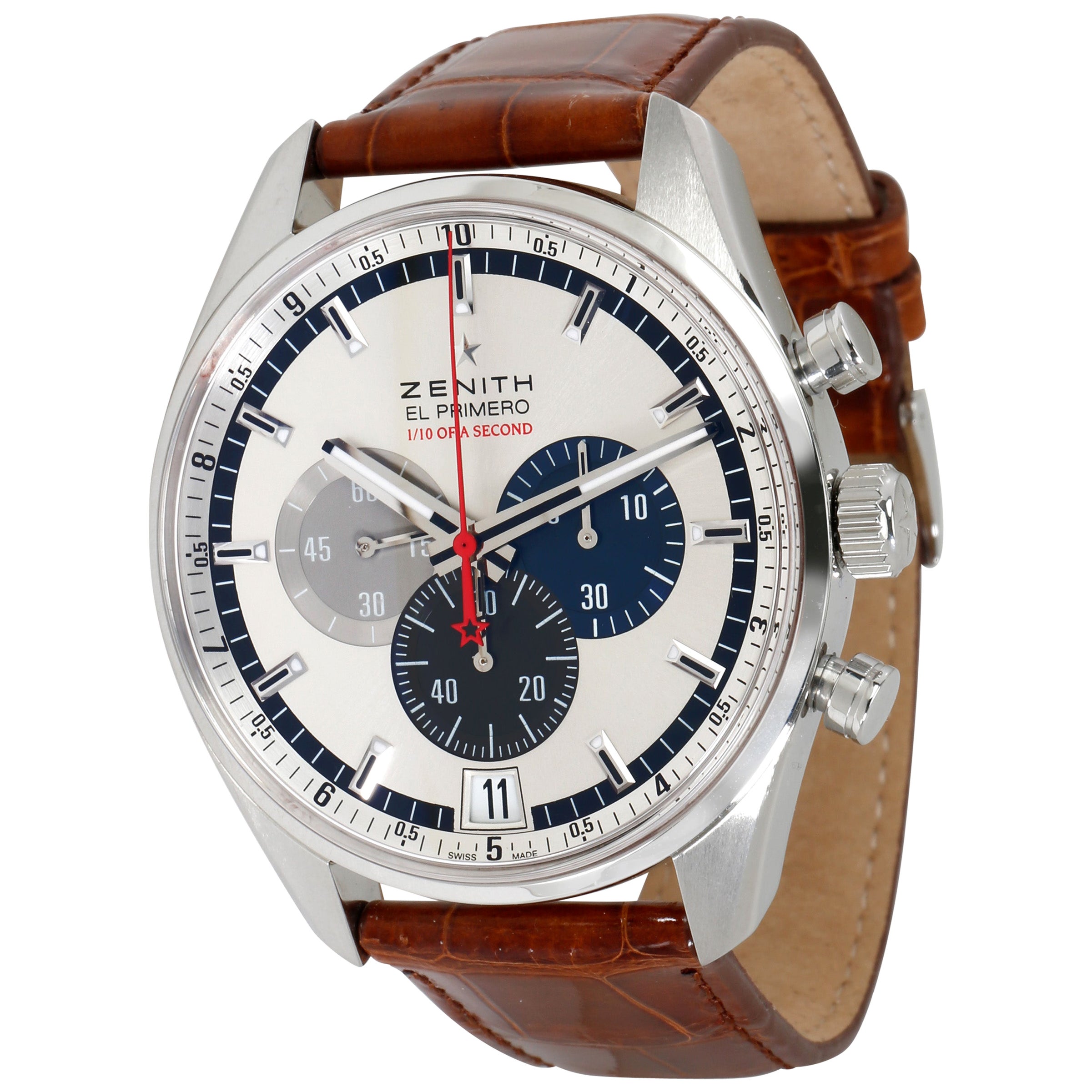 Zenith Defy Classic Power Reserve Black Dial Steel Men Watch 03.0516. ...