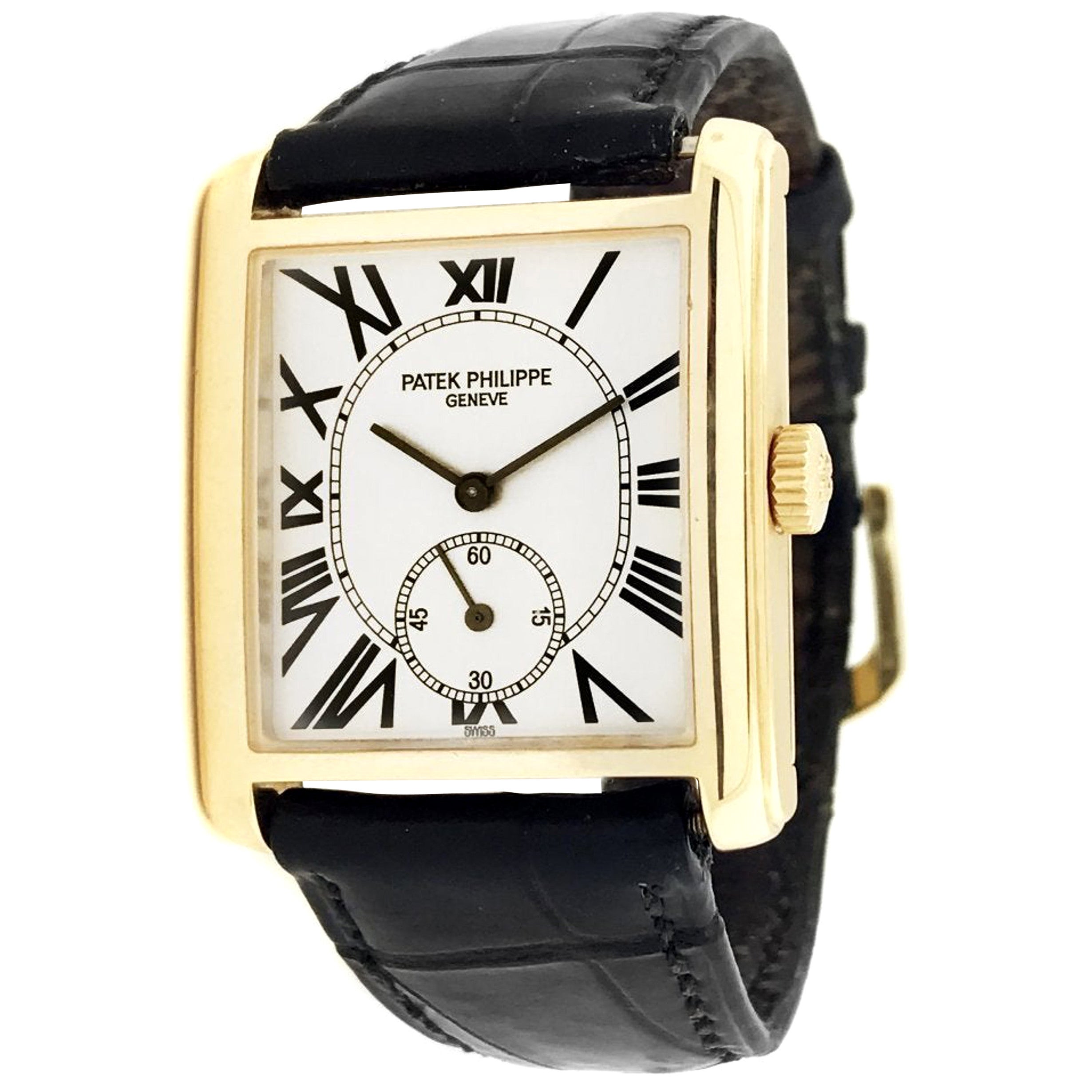 Patek Philippe White Gold Gondolo Calendario Self-Winding Wristwatch ...