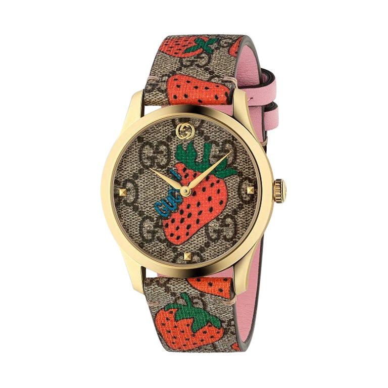 Gucci G-Timeless Strawberry Watch YA1264133 For Sale at 1stDibs | gucci ...