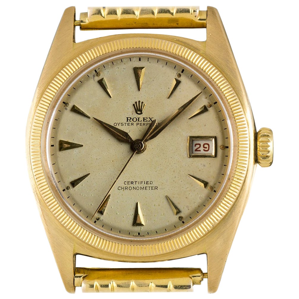 Rolex Watch Co. Bubble Back 18 Karat Solid Gold Rare 3-Piece Case from ...