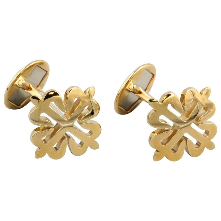 Patek philippe Calatrava Gold Cross Cufflinks at 1stDibs | calatrava ...