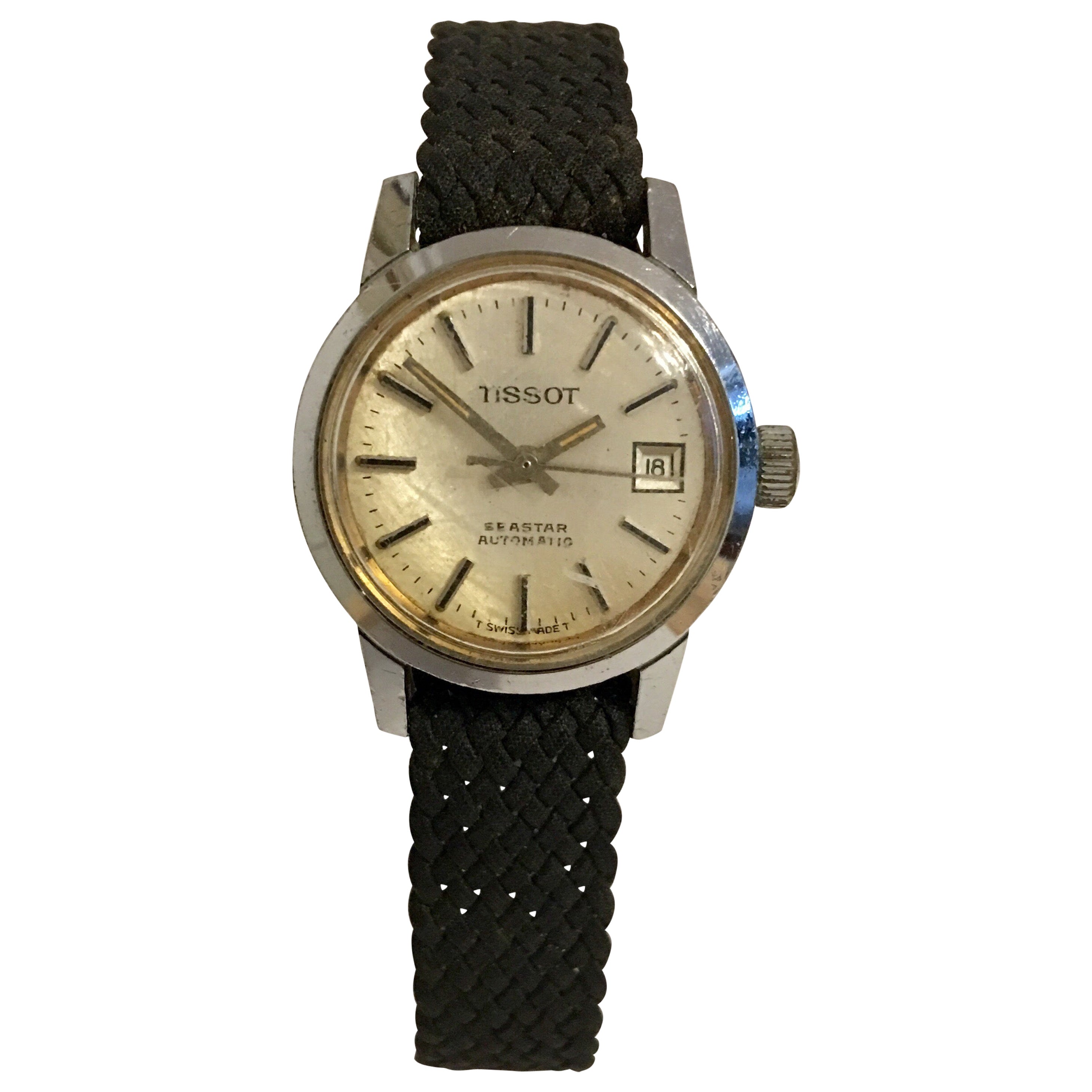 Vintage 1970s Tissot Seastar Ladies Mechanical Watch For Sale at 1stDibs