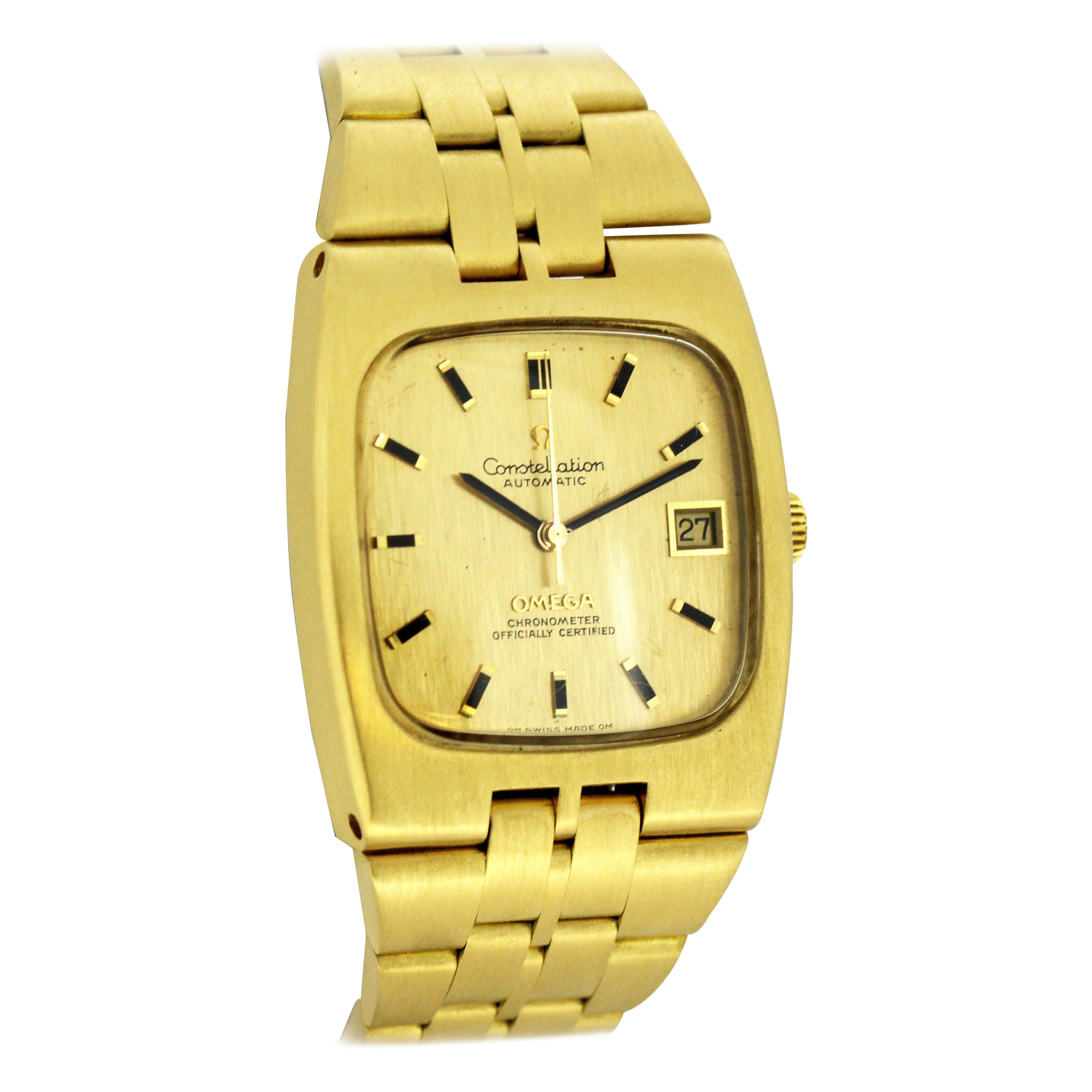 Omega Constellation Automatic 18 Karat Gold Men's Wristwatch, 1965 For ...