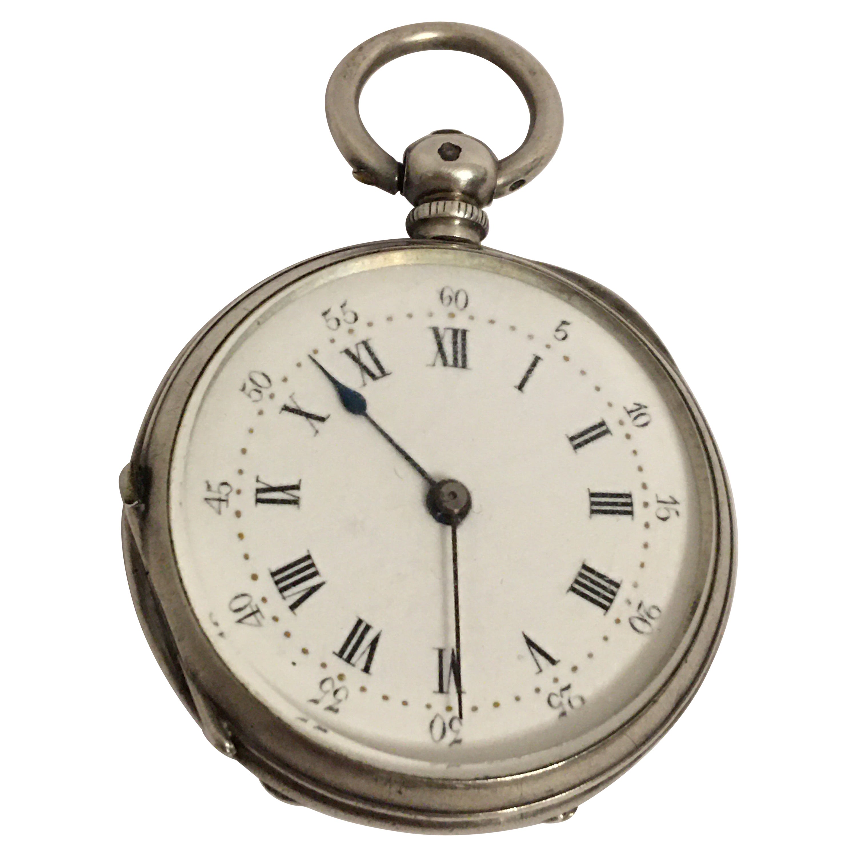 Antique Small Silver Pocket / Fob Watch For Sale at 1stDibs