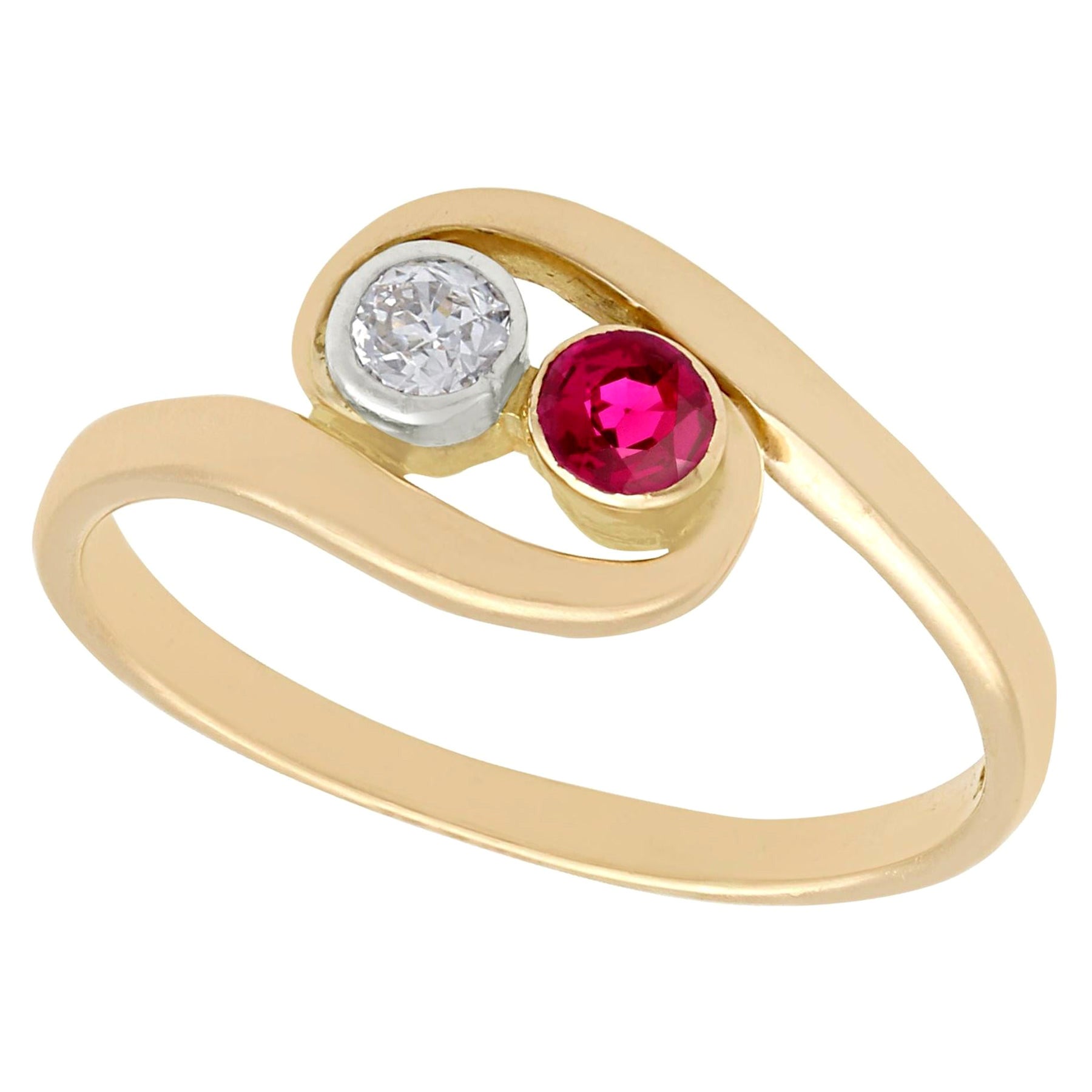 Raw Ruby Ring Crystal Gold Engagement Ring Unisex Jewelry For Sale at ...