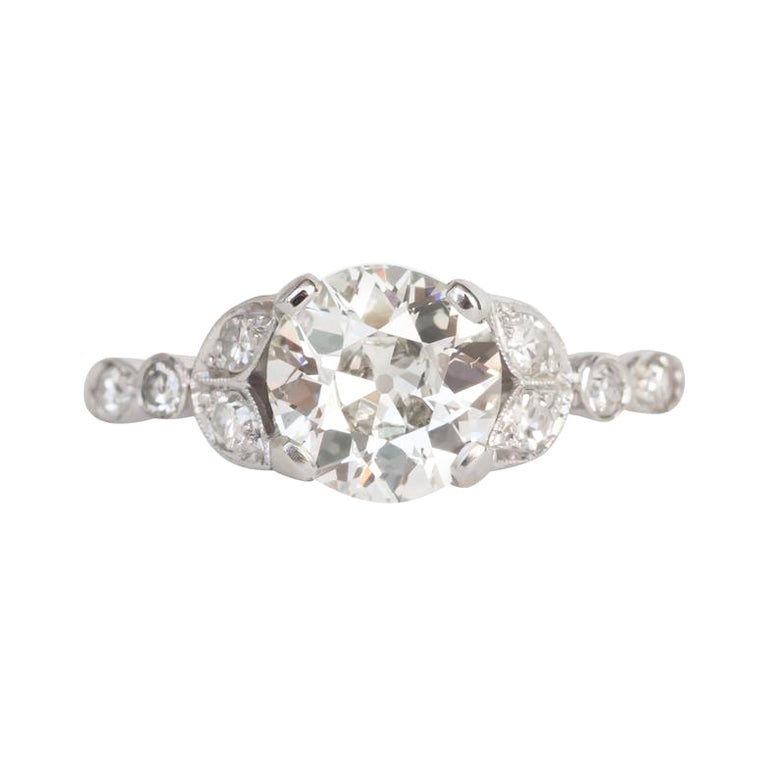 Old European Antique Diamond 2.97ct Single Stone/Solitaire Ring in ...