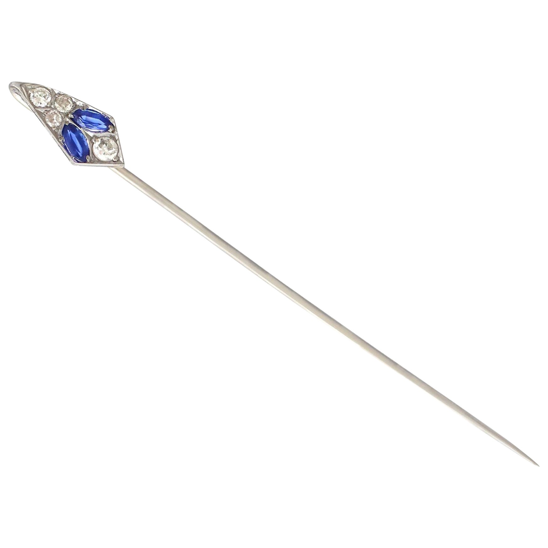 Quill Pen Gold and Sapphire Brooch at 1stDibs | gold quill pen