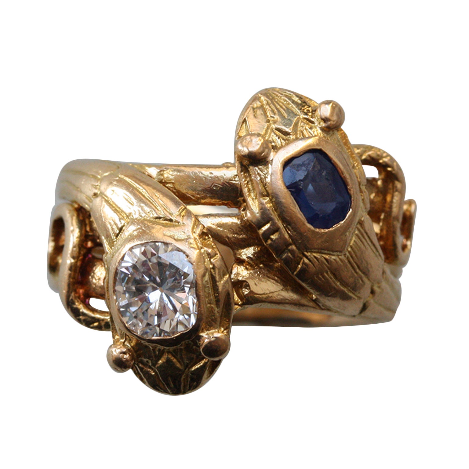 Clogau Welsh 18 Carat Gold and Diamond Evolutionary Tree Ring at 1stDibs