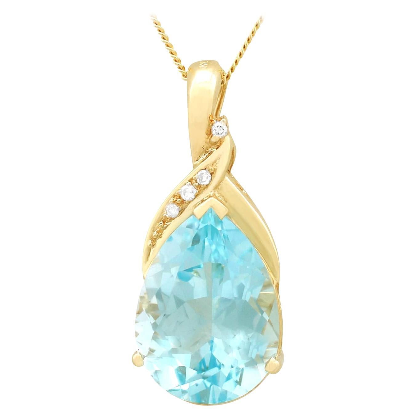 Art Deco Spider and Fly Insect Pendant Blue Topaz Gold at 1stDibs