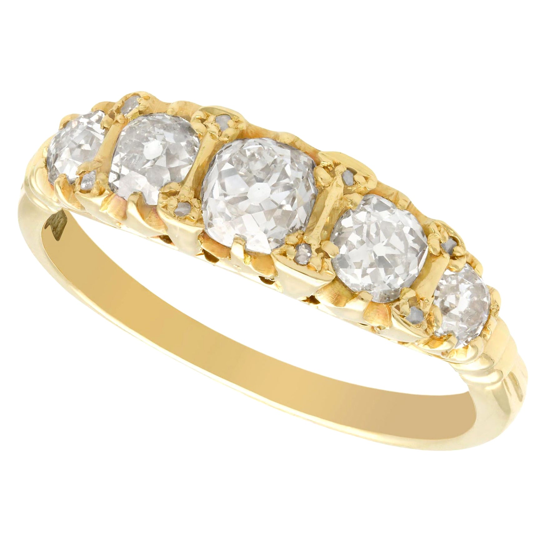 Gold and Four Stone Ring at 1stDibs