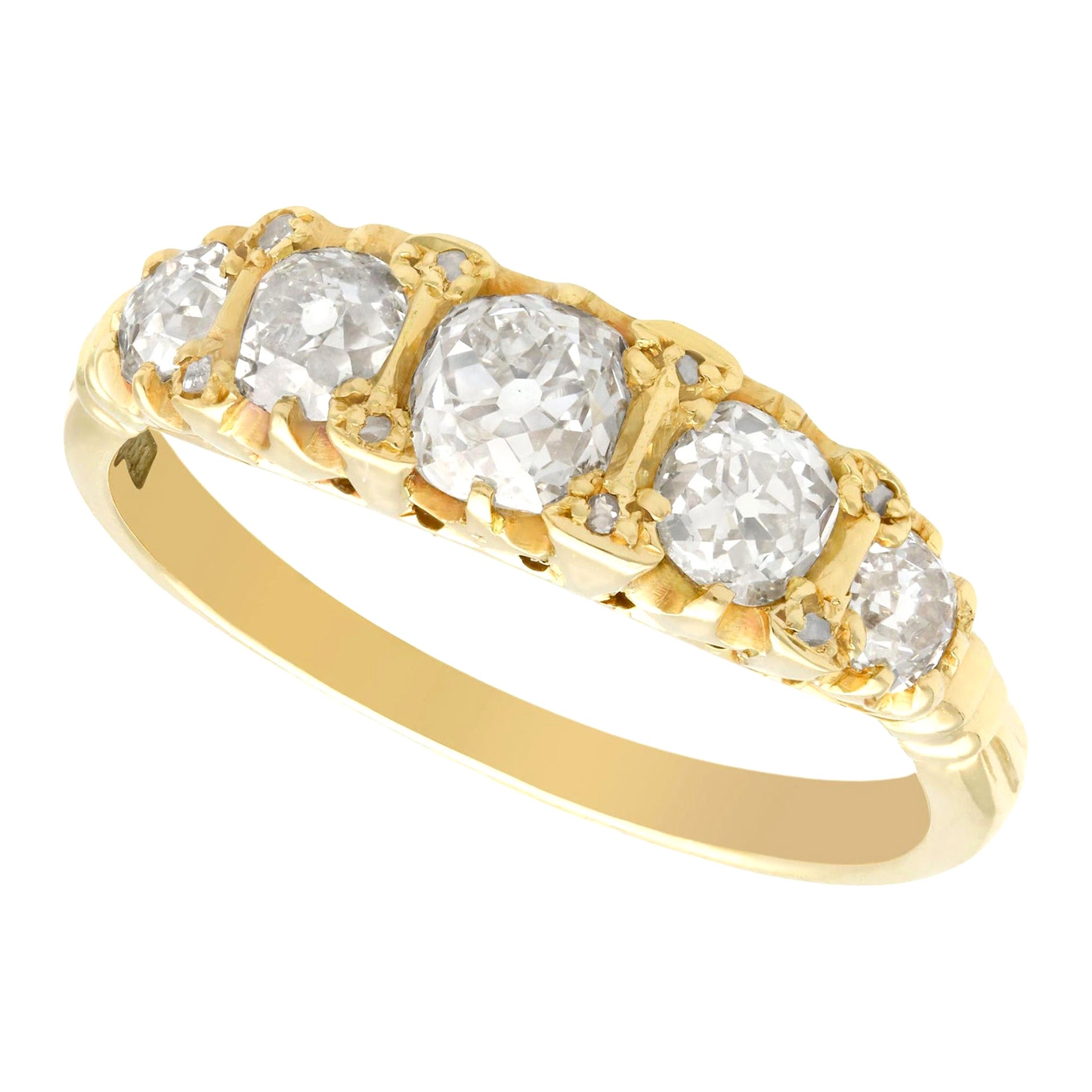 Gold and Four Stone Ring at 1stDibs