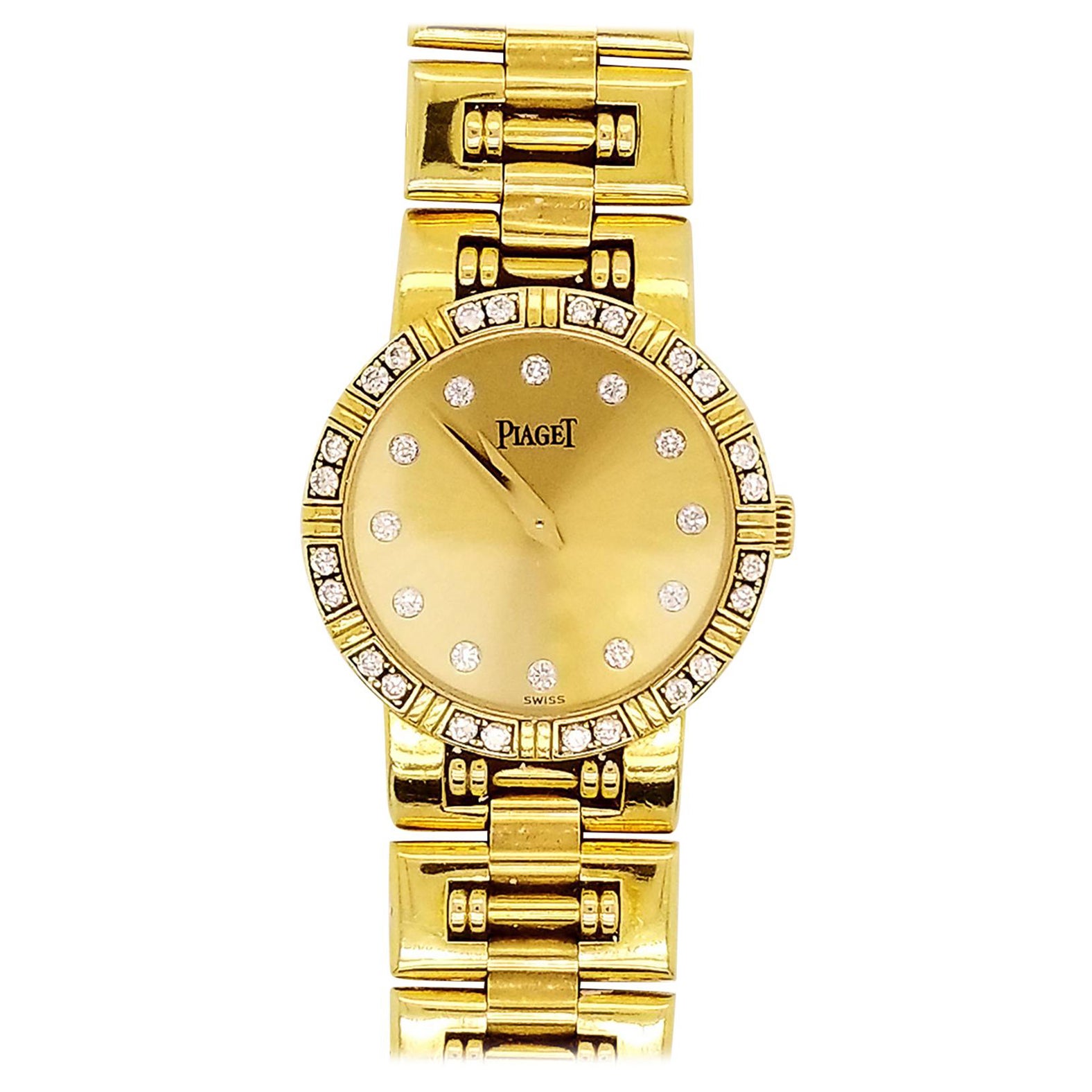 Piaget Diamond Gold Ladies Watch For Sale at 1stDibs | piaget ladies ...