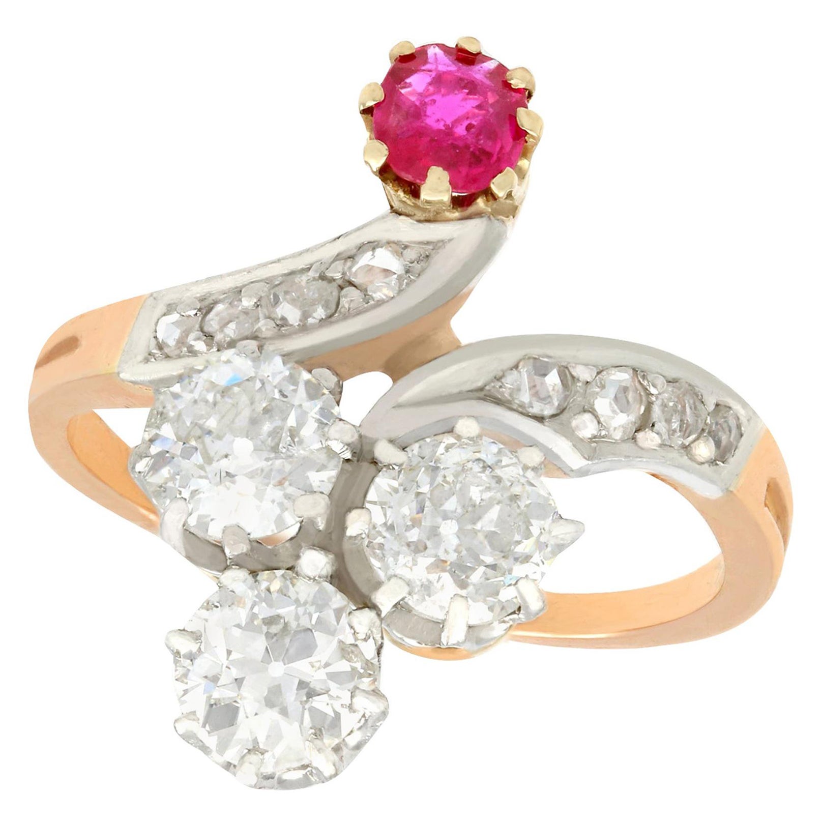 Antique Ruby and Diamond Ring For Sale at 1stDibs | antique ruby and ...