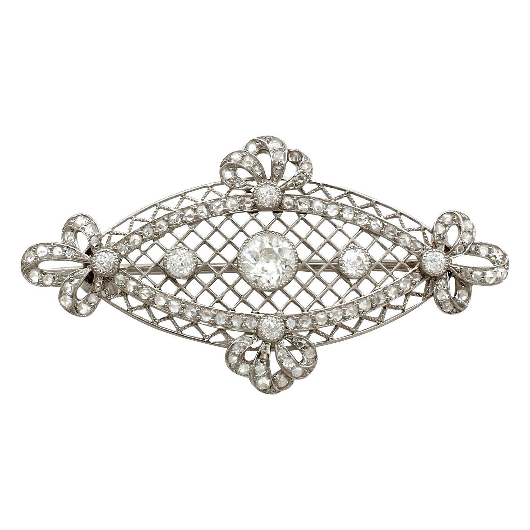 Diamond Tiara Brooch Aigrette Comb Original Box Collingwood, 1900 For ...