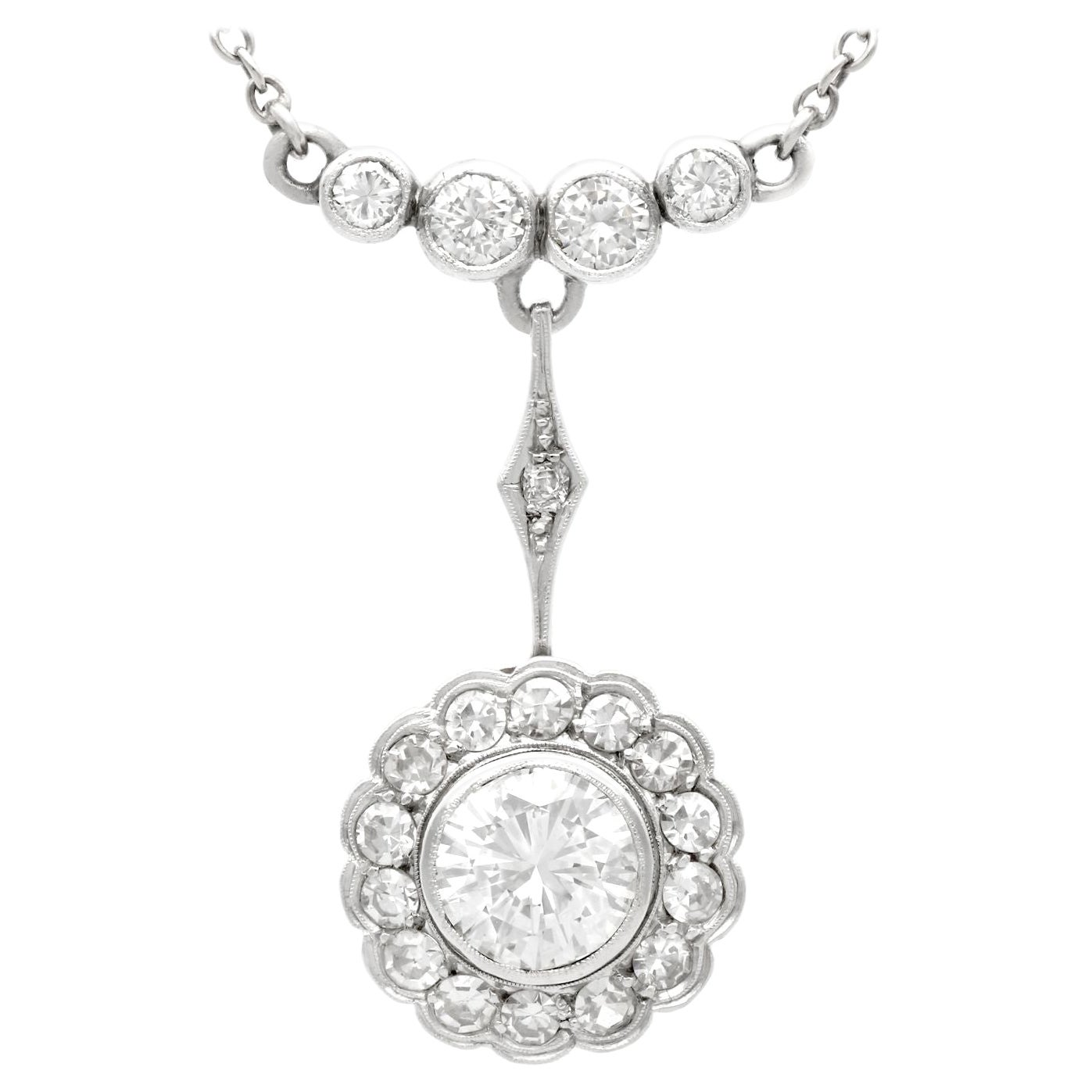 1930s Cartier Ruby Diamond Platinum Cross Pendant at 1stDibs