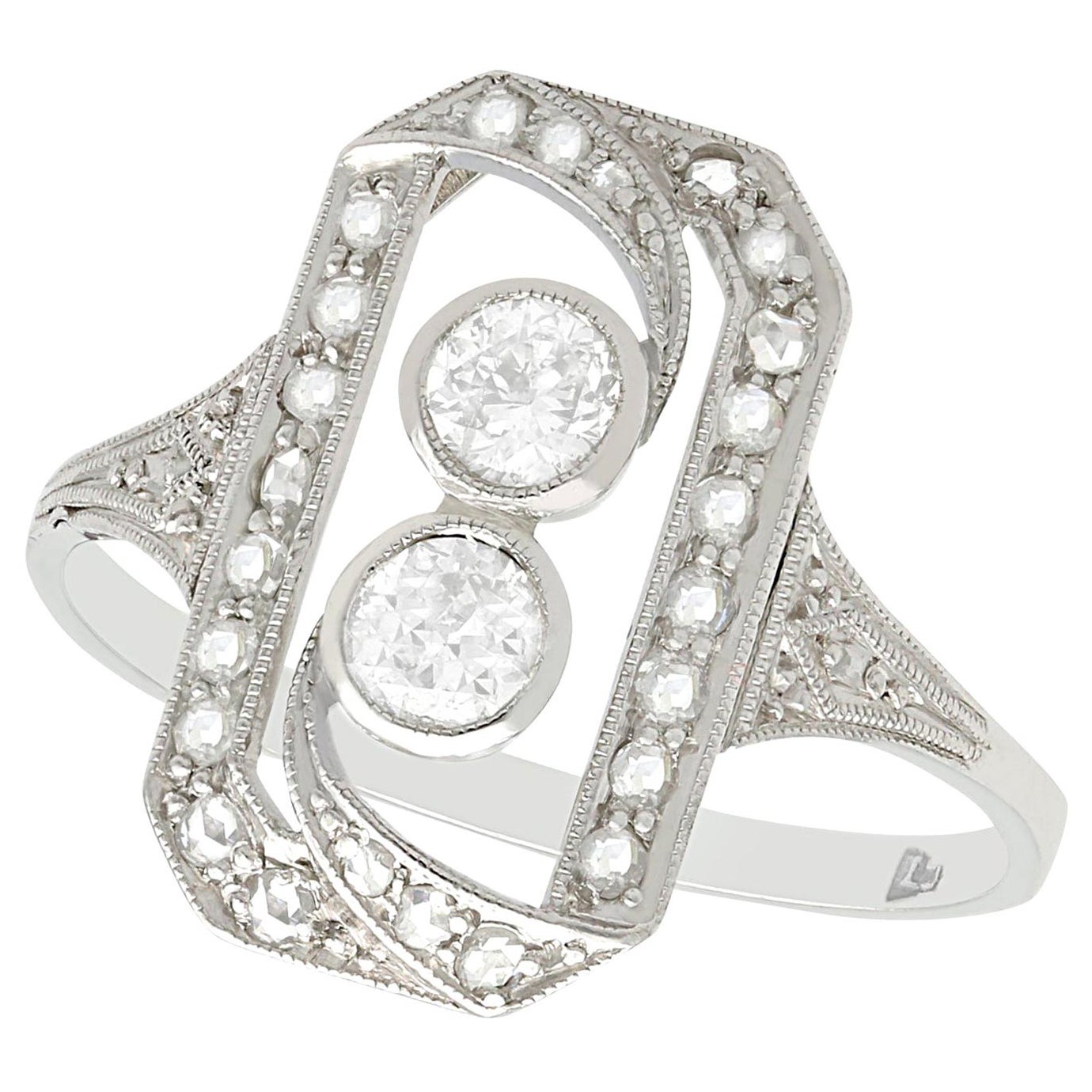 Diamond and White Gold Raindance Style Ring, Circa 2000 at 1stDibs ...