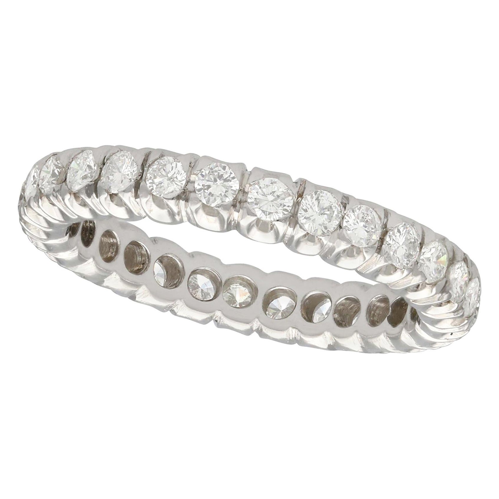Vintage 1950s Diamond and Platinum Full Eternity Ring at 1stDibs ...