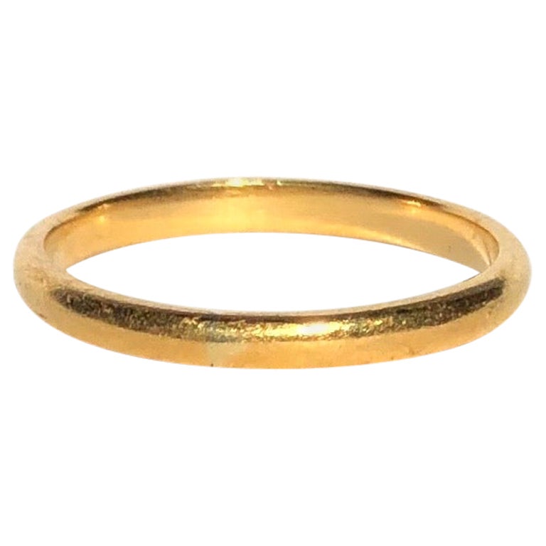 Vintage 22 Carat Gold Band at 1stDibs