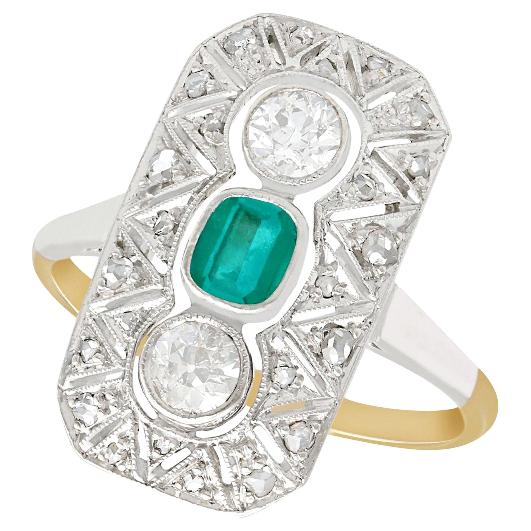 1920's Diamond ''Dinner'' Ring For Sale at 1stDibs