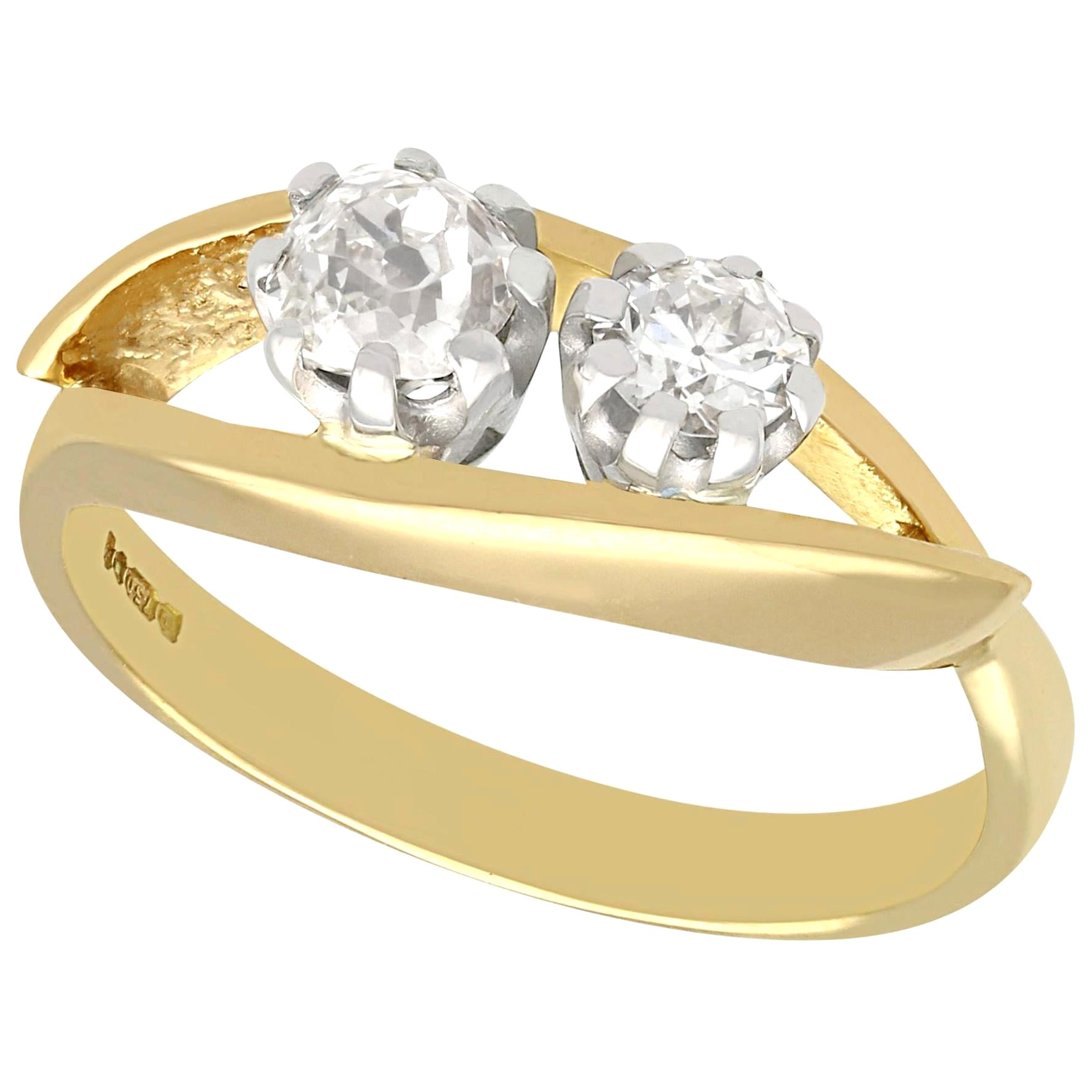 Antique Diamond Gold Memento Plaque Ring at 1stDibs