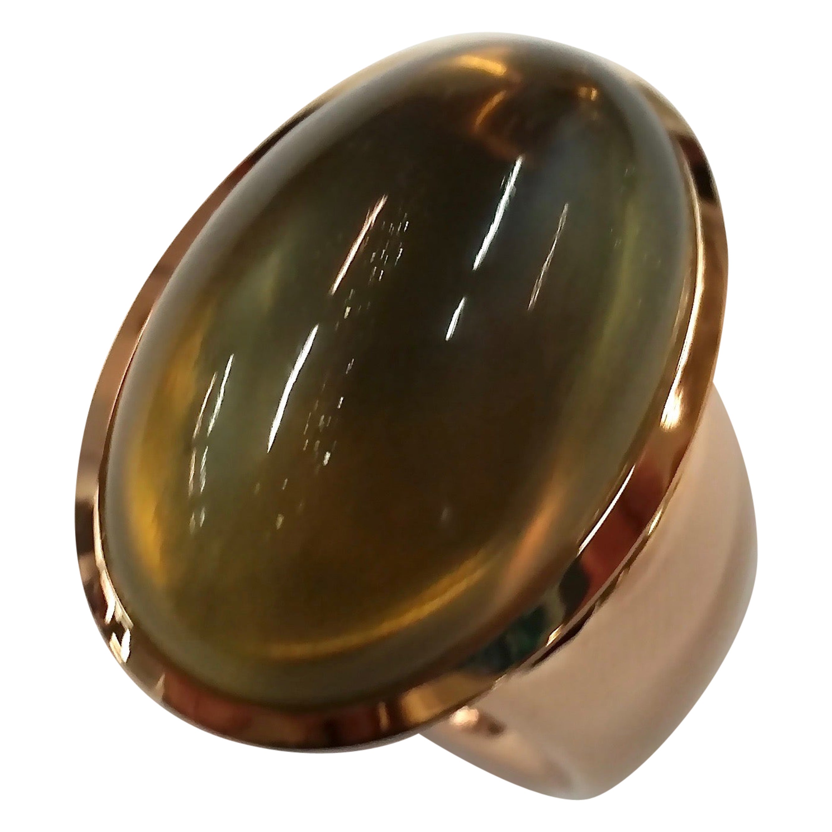 Tamara Comolli Hippie Glam Ring Grey Moonstone in 18 Karat Gold, R-HG-s ...
