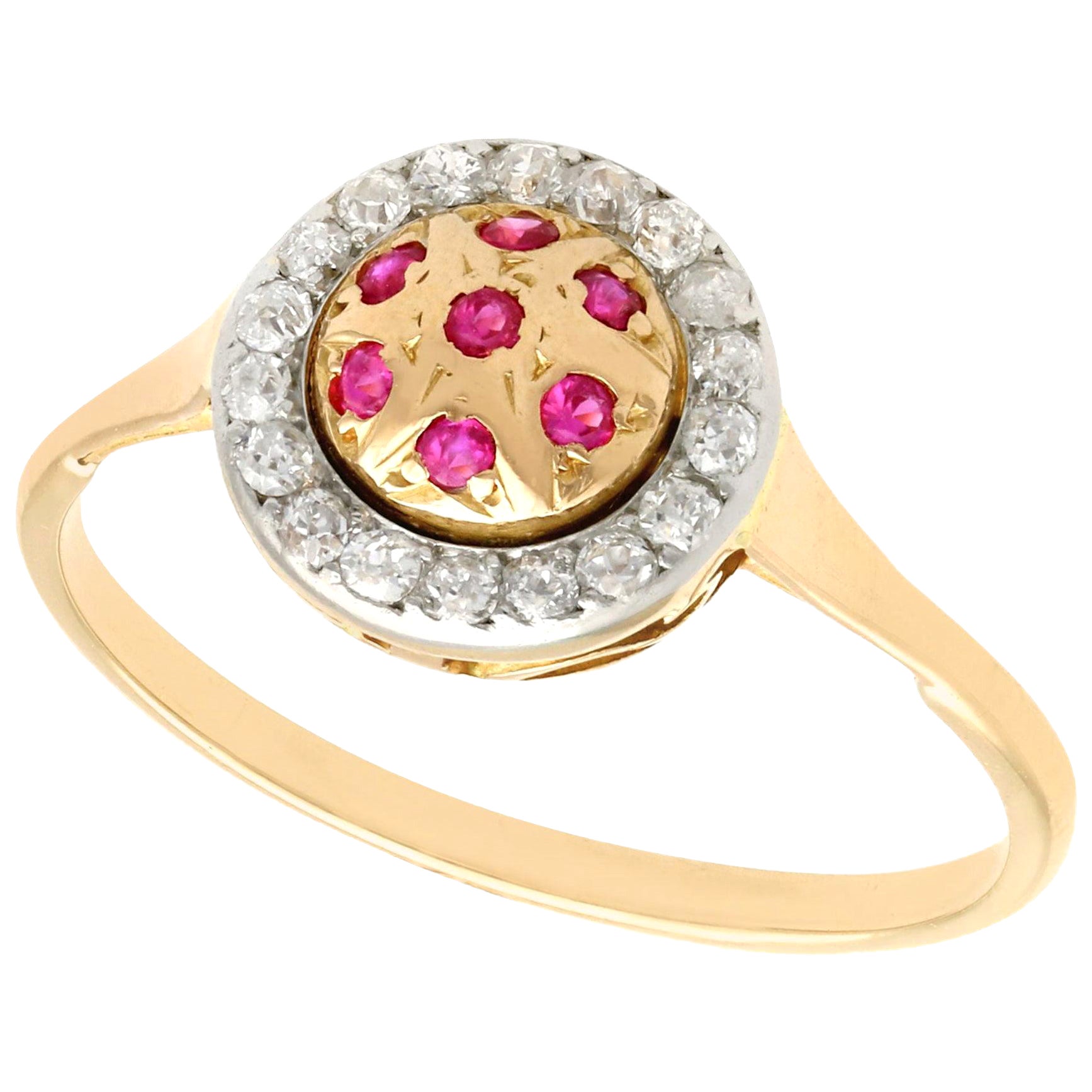 1940s Ruby Diamond Gold Bow Design Ring at 1stDibs | ring with bow design