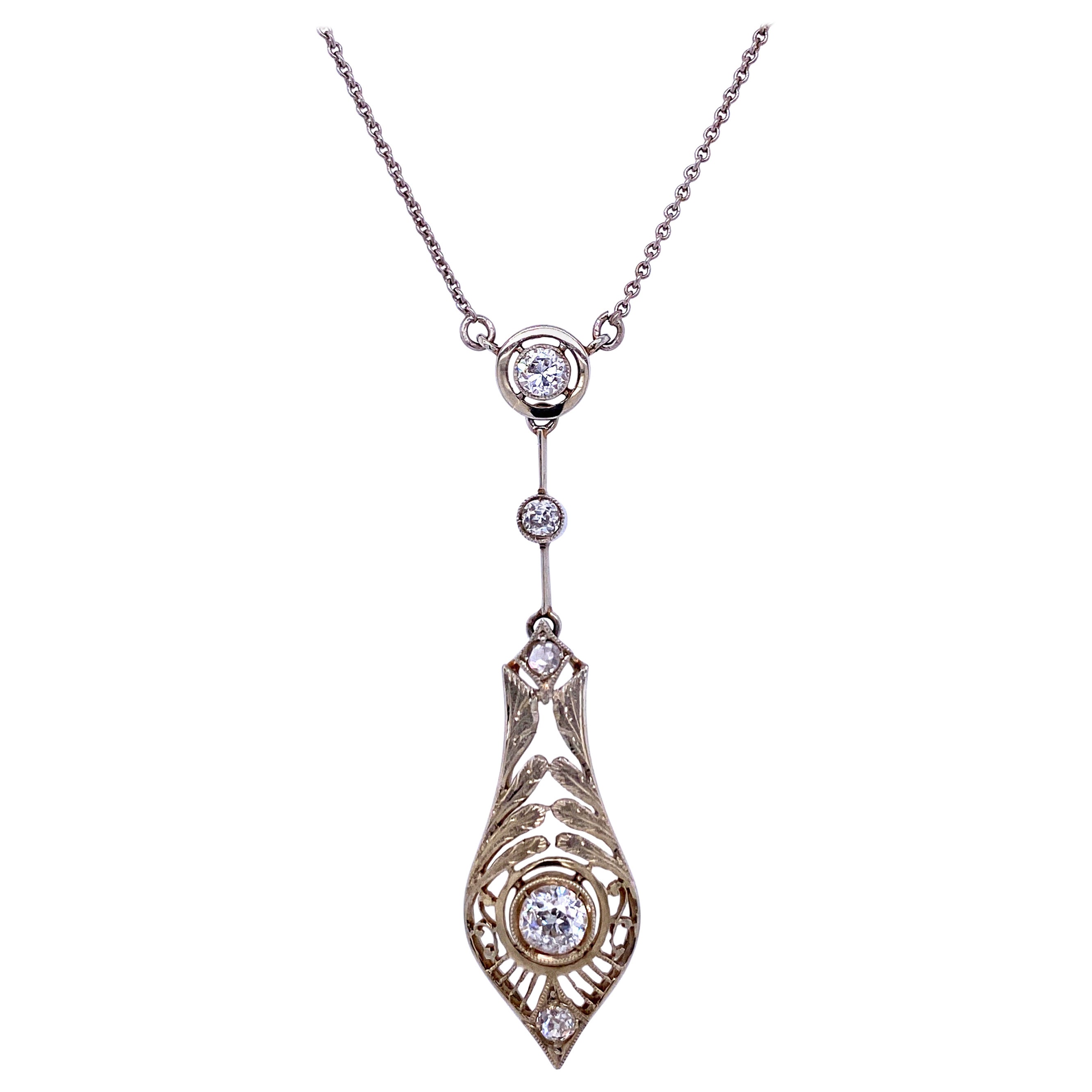 Art Deco Inspired Pendant Necklace For Sale at 1stDibs
