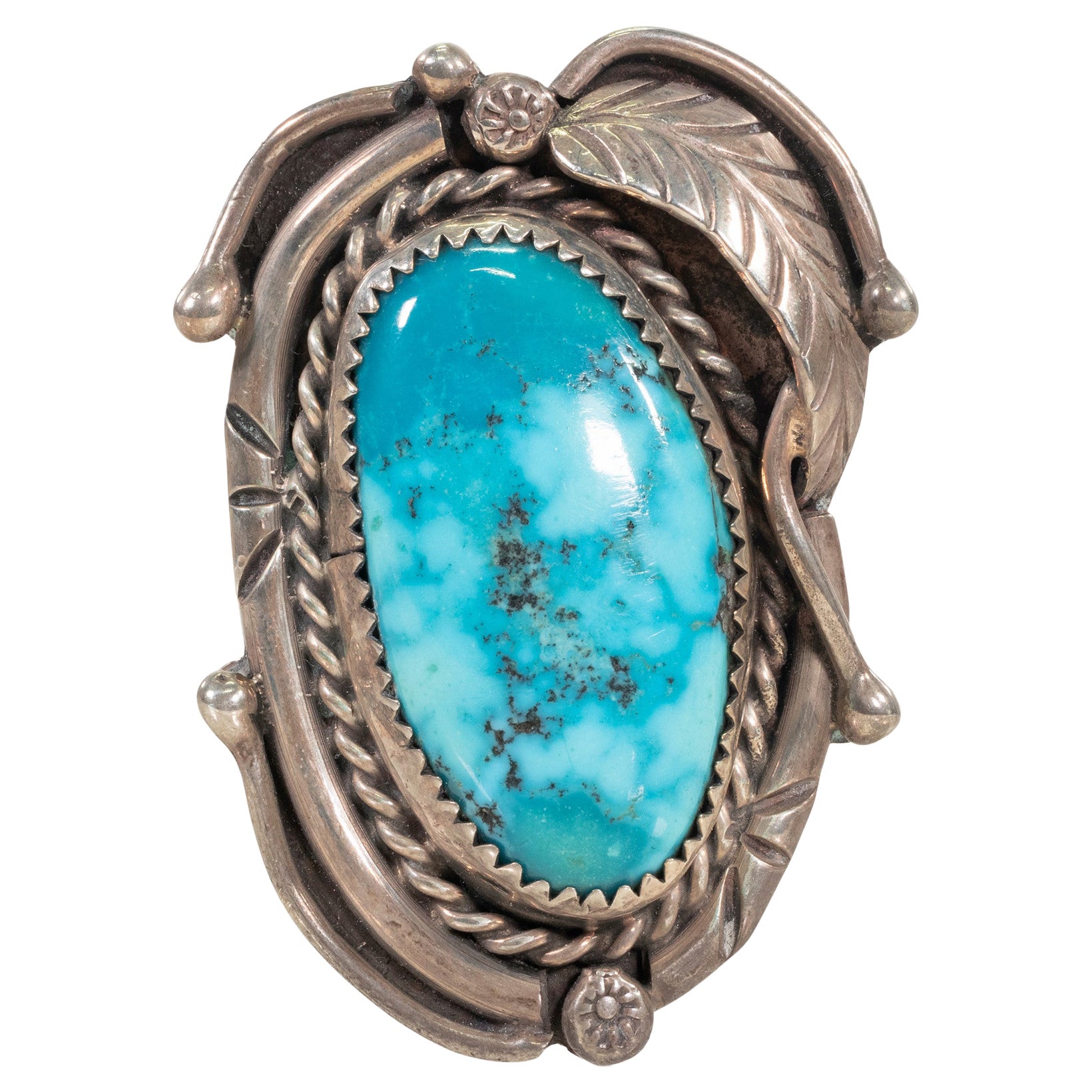 Richard Begay Sterling Silver Turquoise Onyx Lapis Lazuli Navajo Ring ...